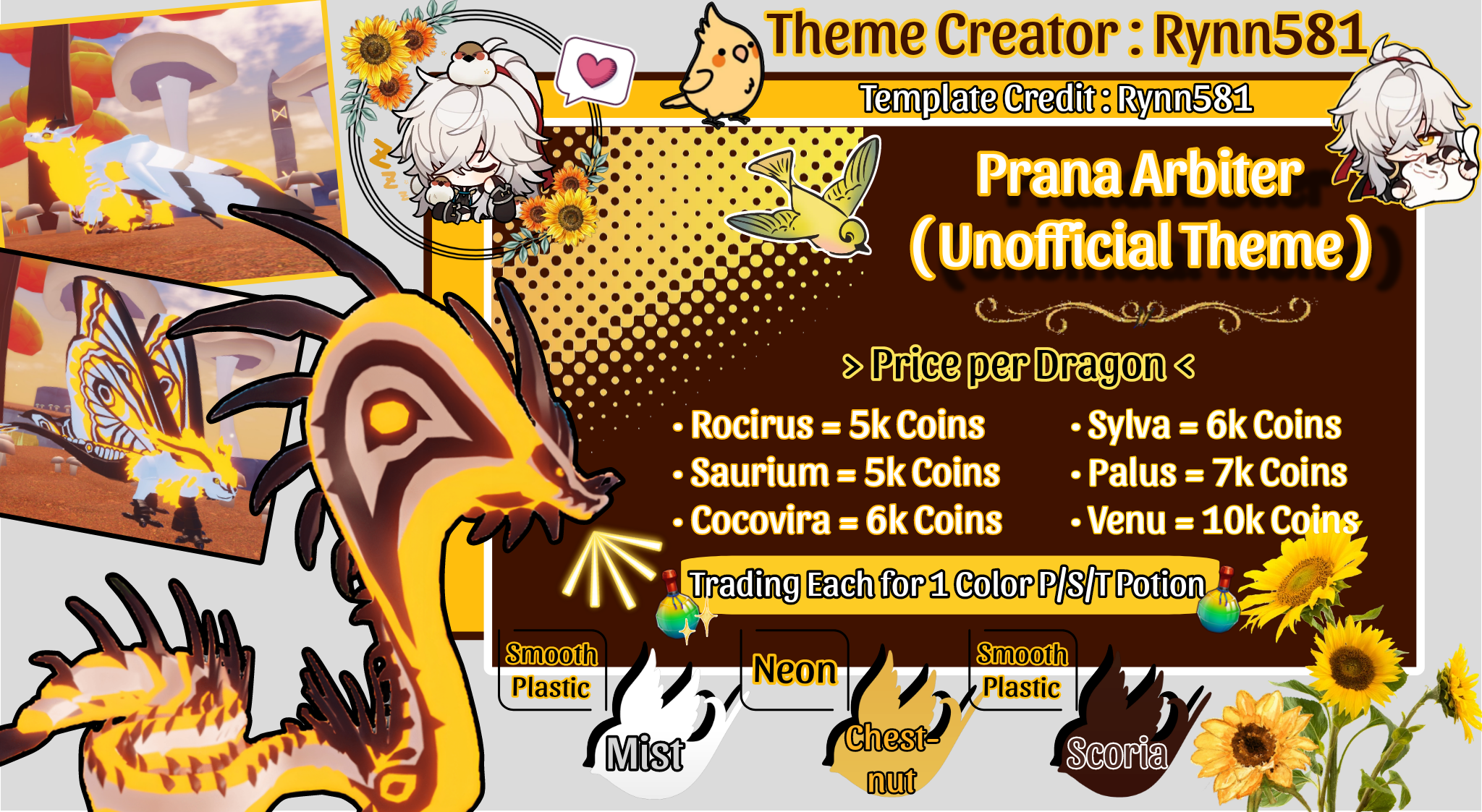 READ IT FIRST -- SELLING/TRADING (Unofficial) Theme! Called " Prana Arbiter Theme ( PA Theme ...