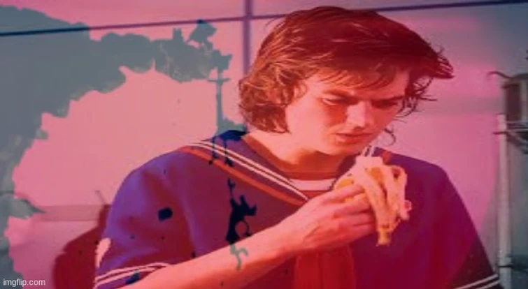 Steve eating a banana | Fandom