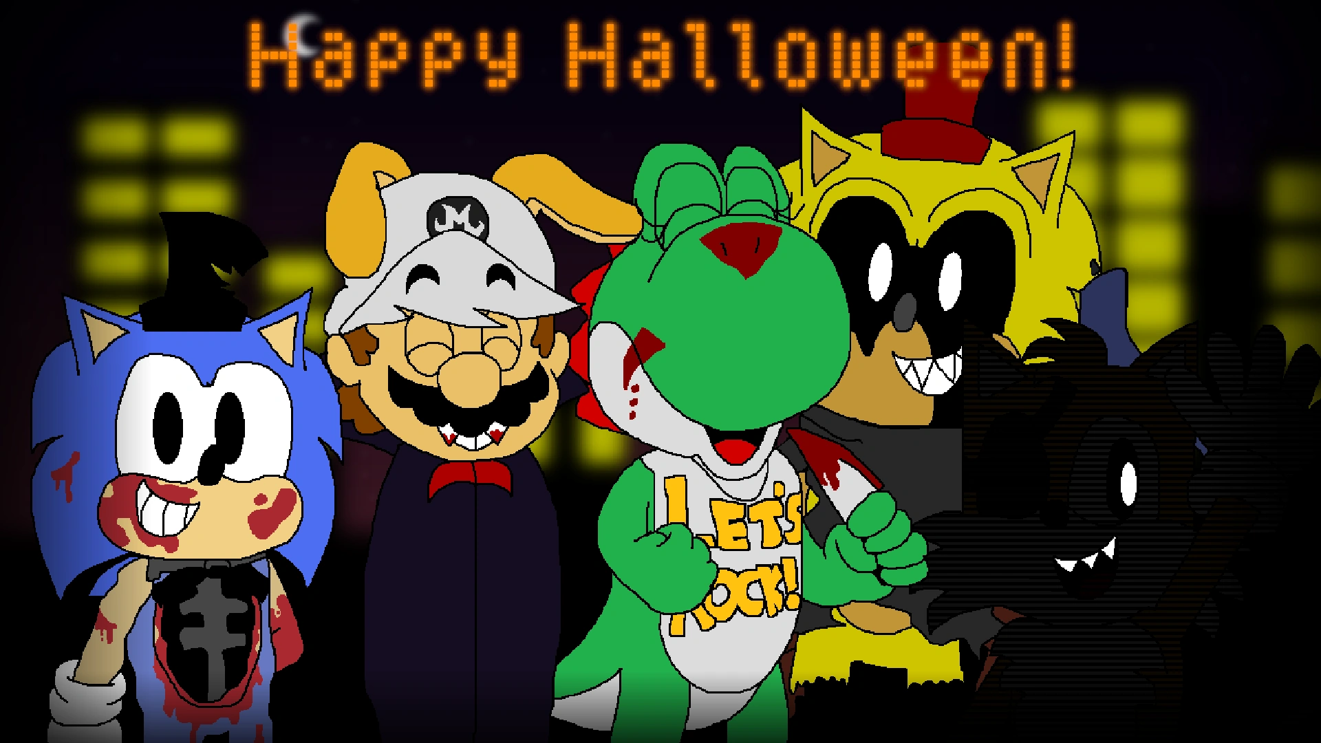 That's what I got in FNaS 4 Hallowen Edition (it's an official game ...