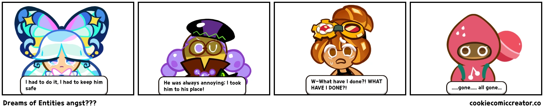 Not me making Dreams of Entities angst in the Comic Maker. | Fandom
