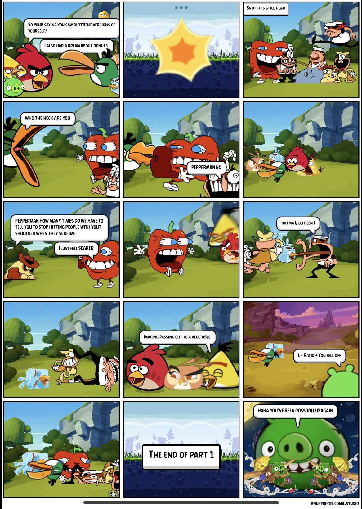 HERE IT IS THE ANGRY BIRDS X PIZZA TOWER COMIC STUDIO CROSSOVER | Fandom