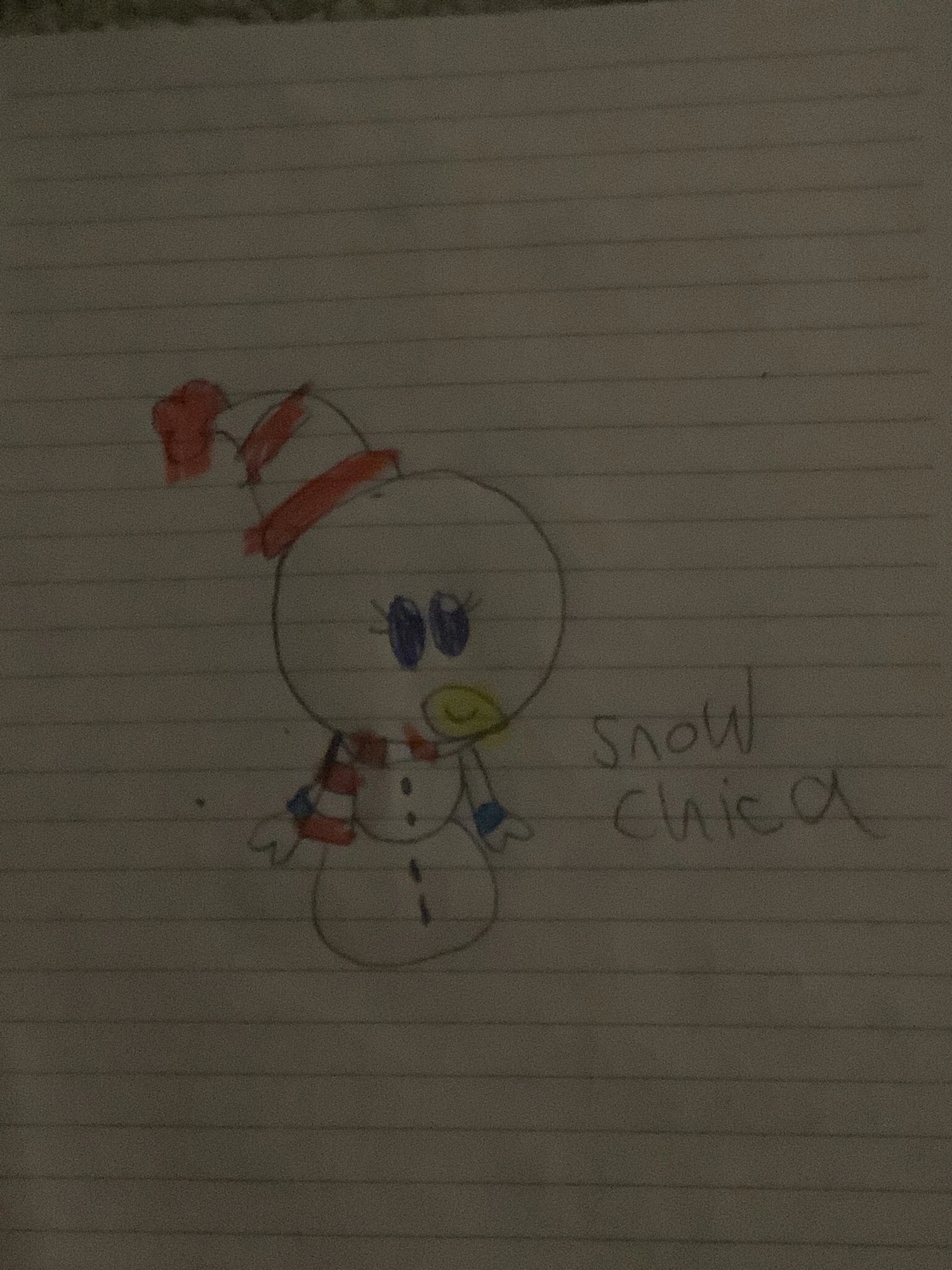 I drew snow chica! | Fandom
