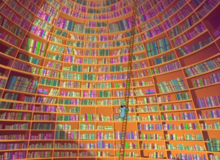 Oggy in Level 906 Library (Realss)(He tryna get dirt signed by Blanche ...