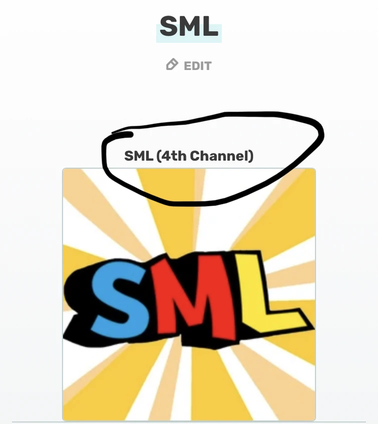 Why does this still say sml 4 th channel it should be changed to SML ...