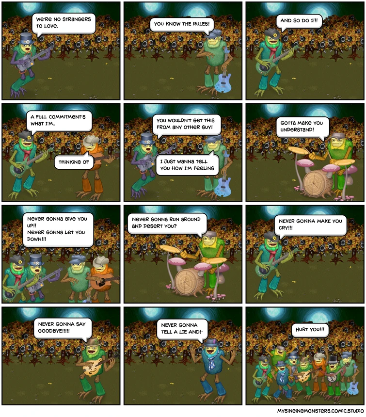 Shugafam Sings Never Gonna give you up (short comic) | Fandom