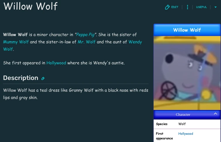 If Willow is based off of Wendy Wolf, then why the goddess did I find this ...