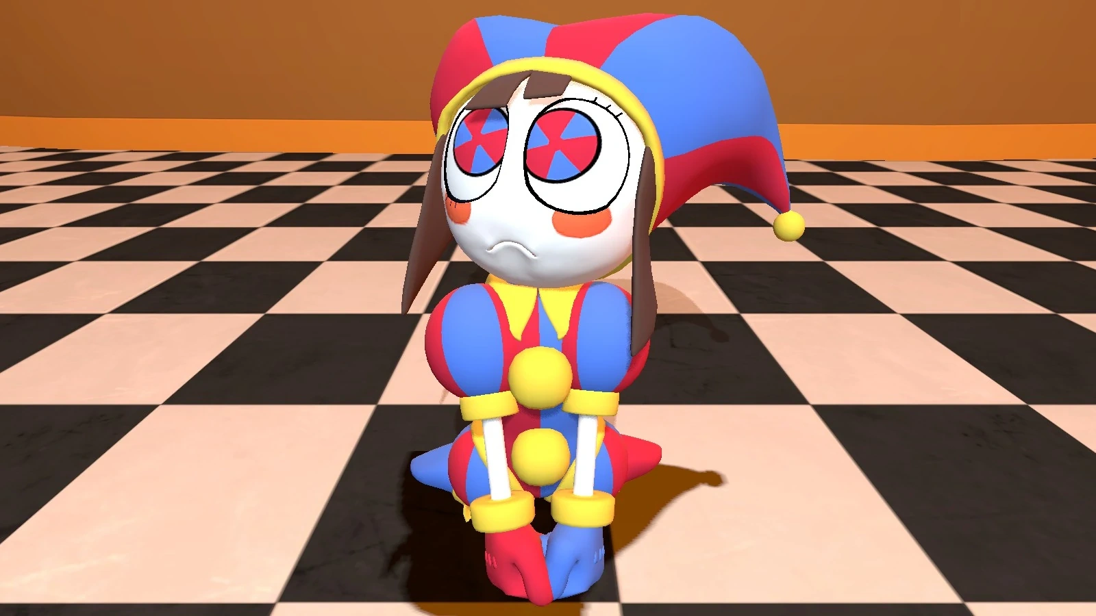 Pomni doing Amy's pose from Sonic Shuffle! | Fandom