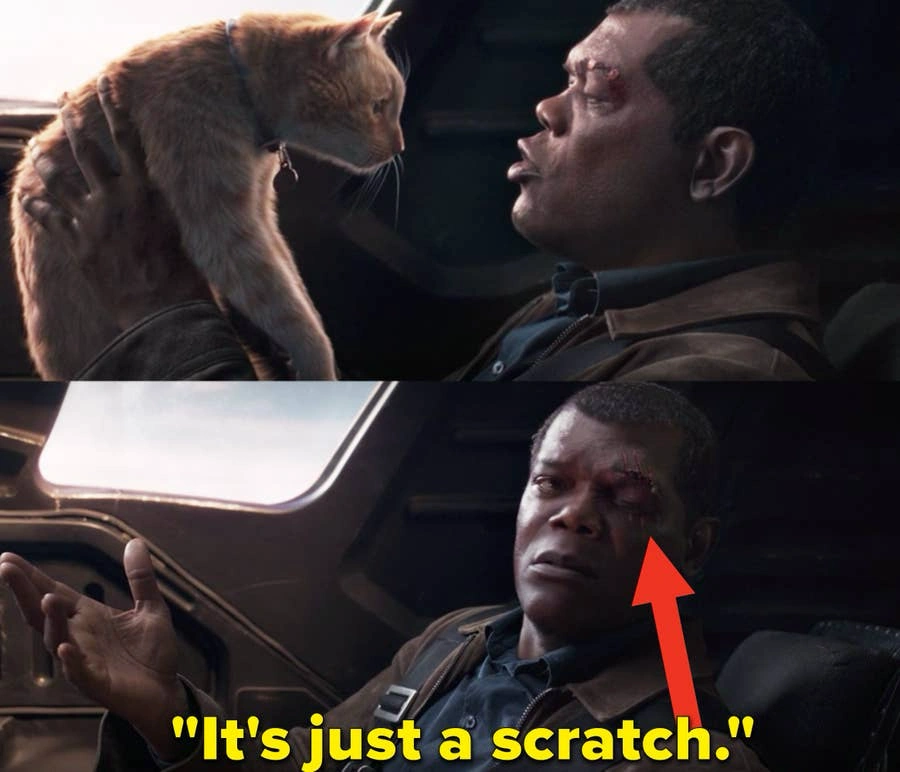 Thoughts on Nick Fury losing his eye to a cat scratch? | Fandom