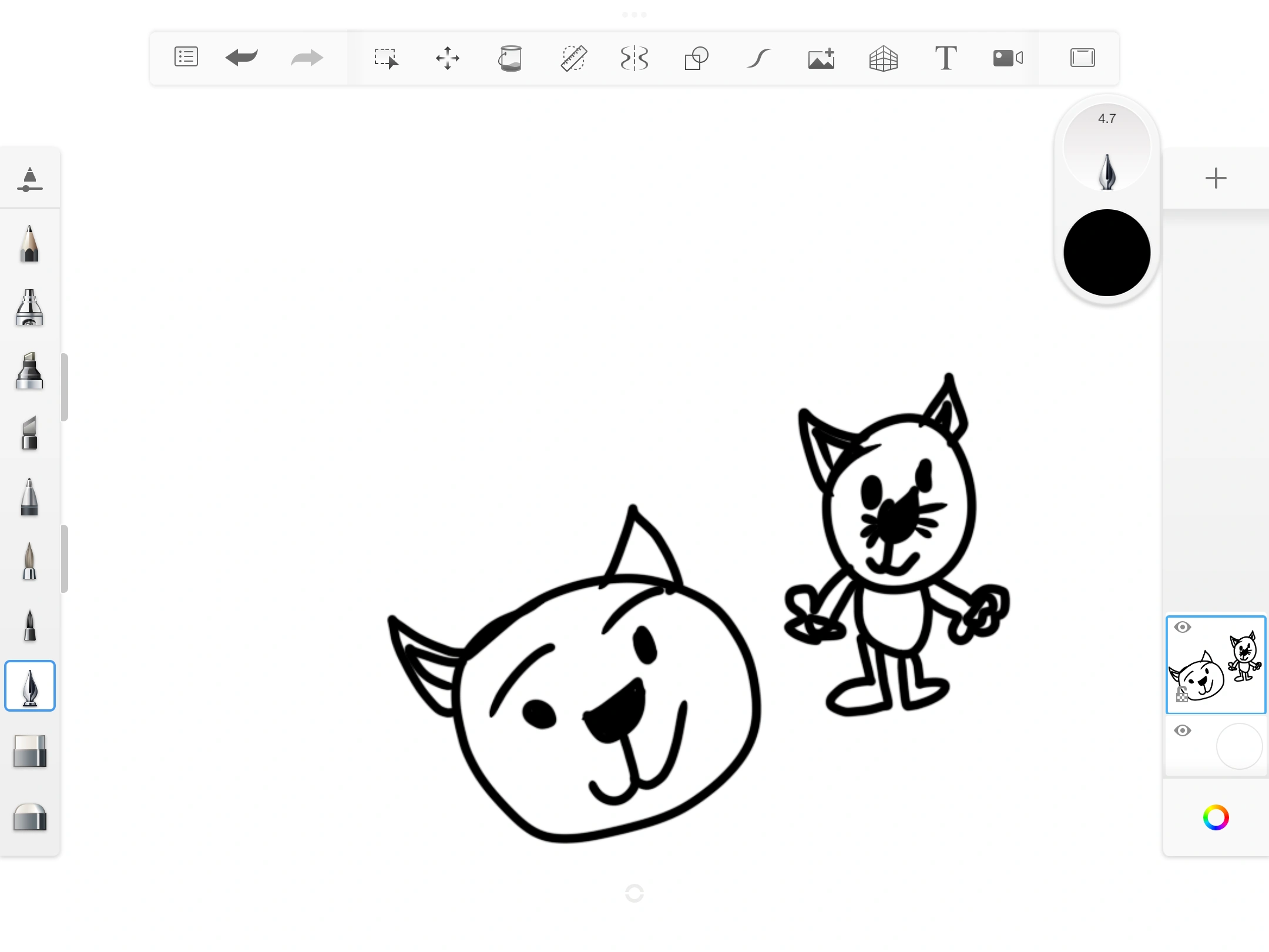 I got bored and tried to draw a cat | Fandom