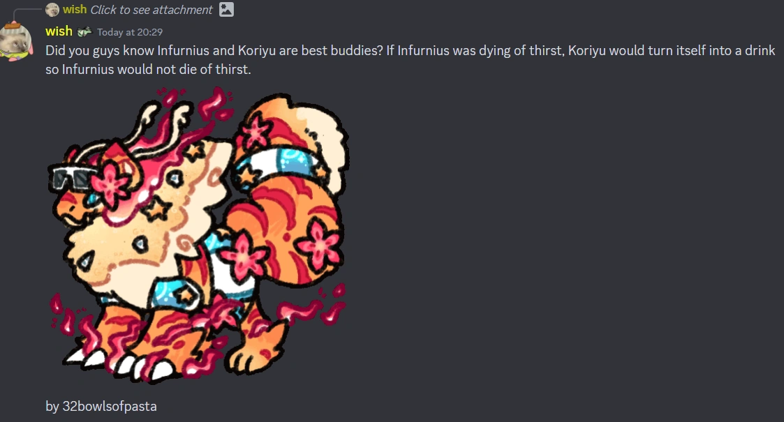 Did you guys know Infurnius and Koriyu are best buddies? If Infurnius ...