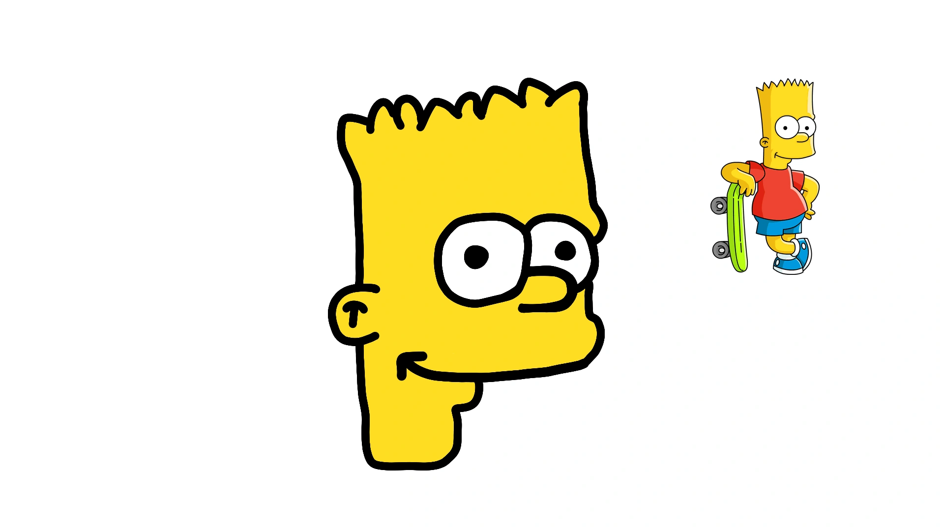 my first attempt at drawing bart simpson the accurate way | Fandom