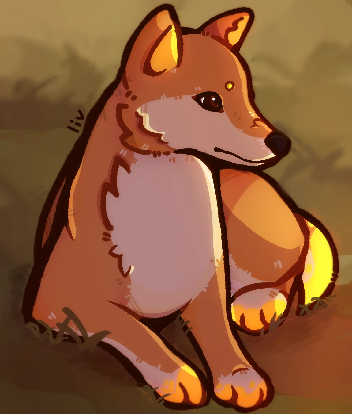 neon shiba inu fanart 🐕🐕 | Fandom