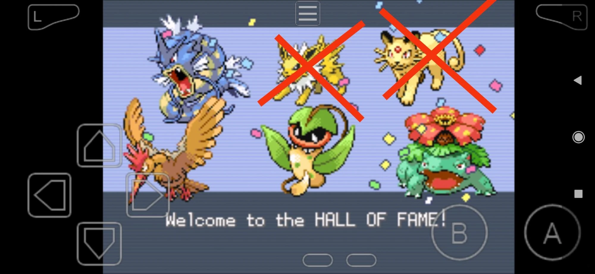 I played pokémon Nuzlock for the first time and this was my team, or at ...
