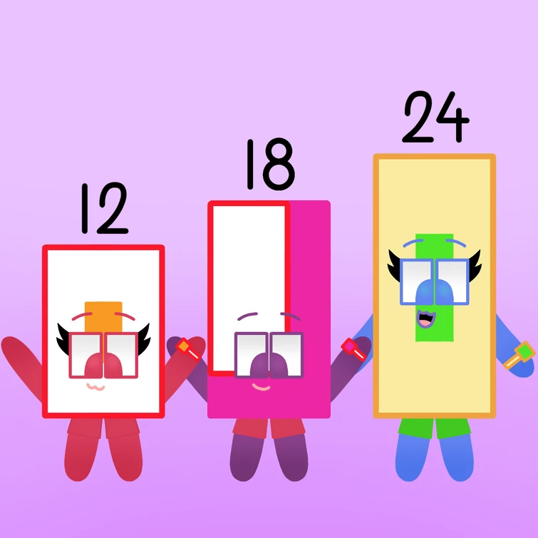 Numberblocks 12, 18 and 24~♡ | Fandom