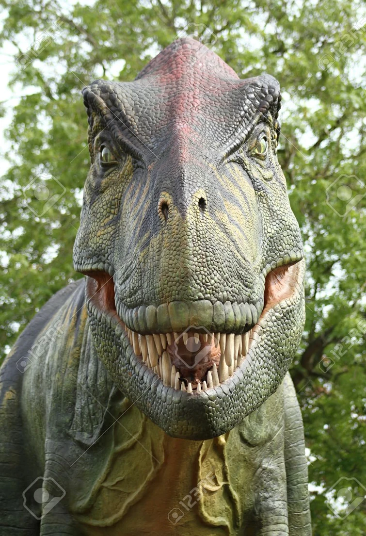 If you look very closely, you can see two dinosaurs staring at each ...