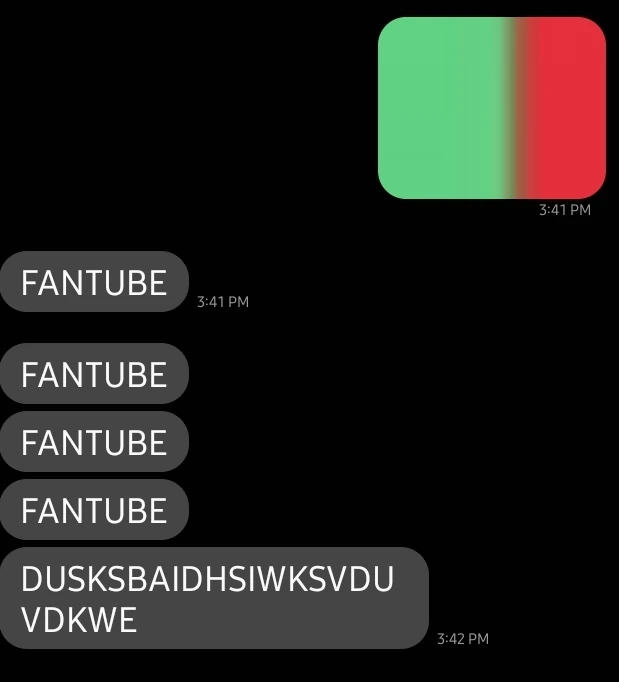 Me: *Sends litteraly two pixels of two colors* My bsf: | Fandom