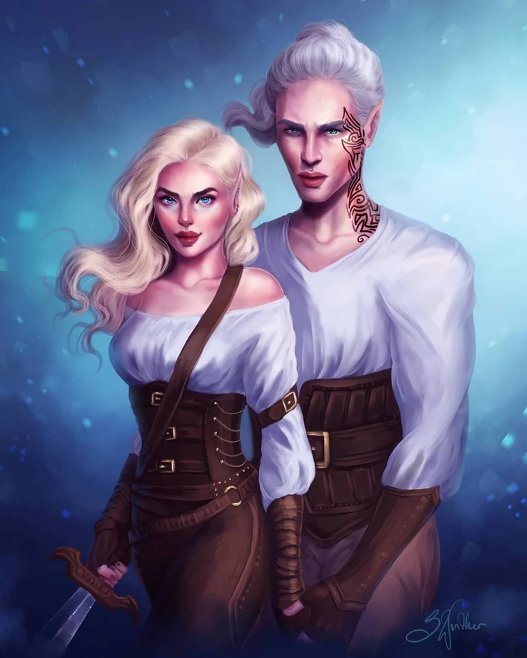 Aelin, Aelin and Rowan and Rowan by Sandra Winther | Fandom