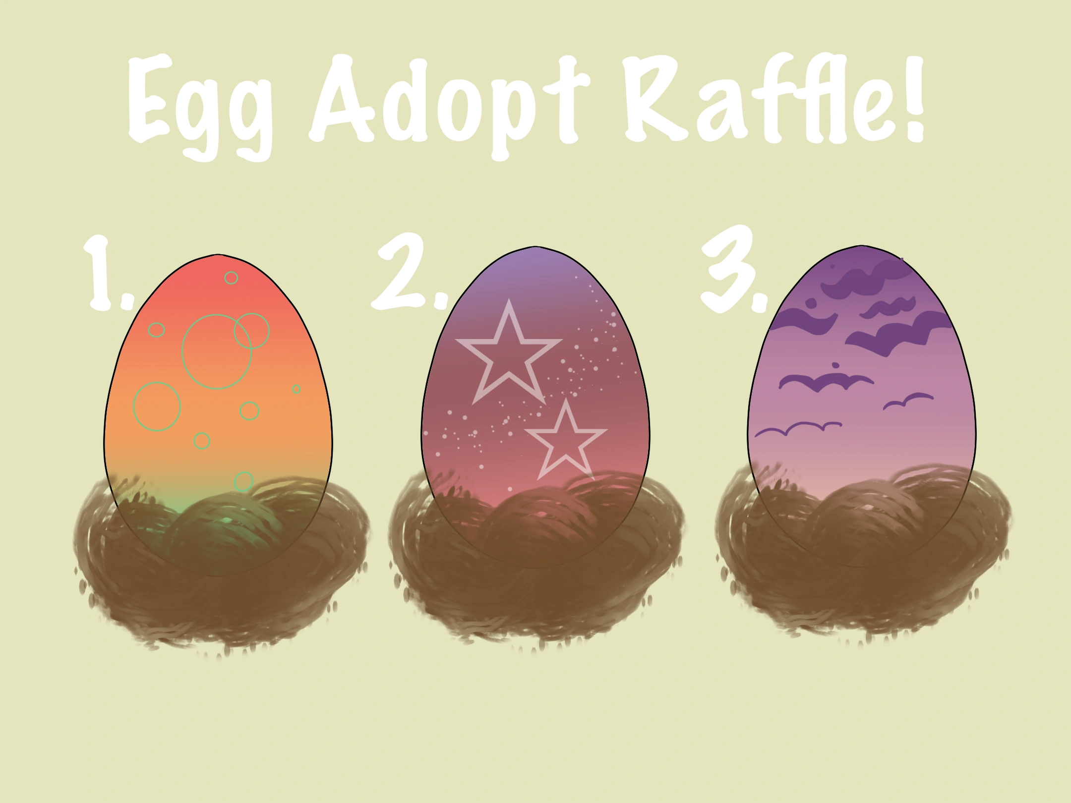 Egg adopt raffle! | Fandom