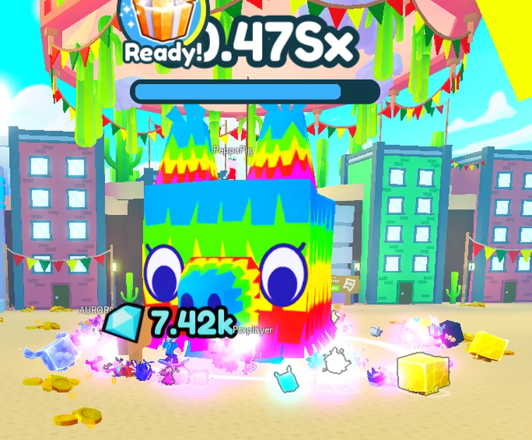 Anyone excited to know what happens when we break the Giant Pinata ...