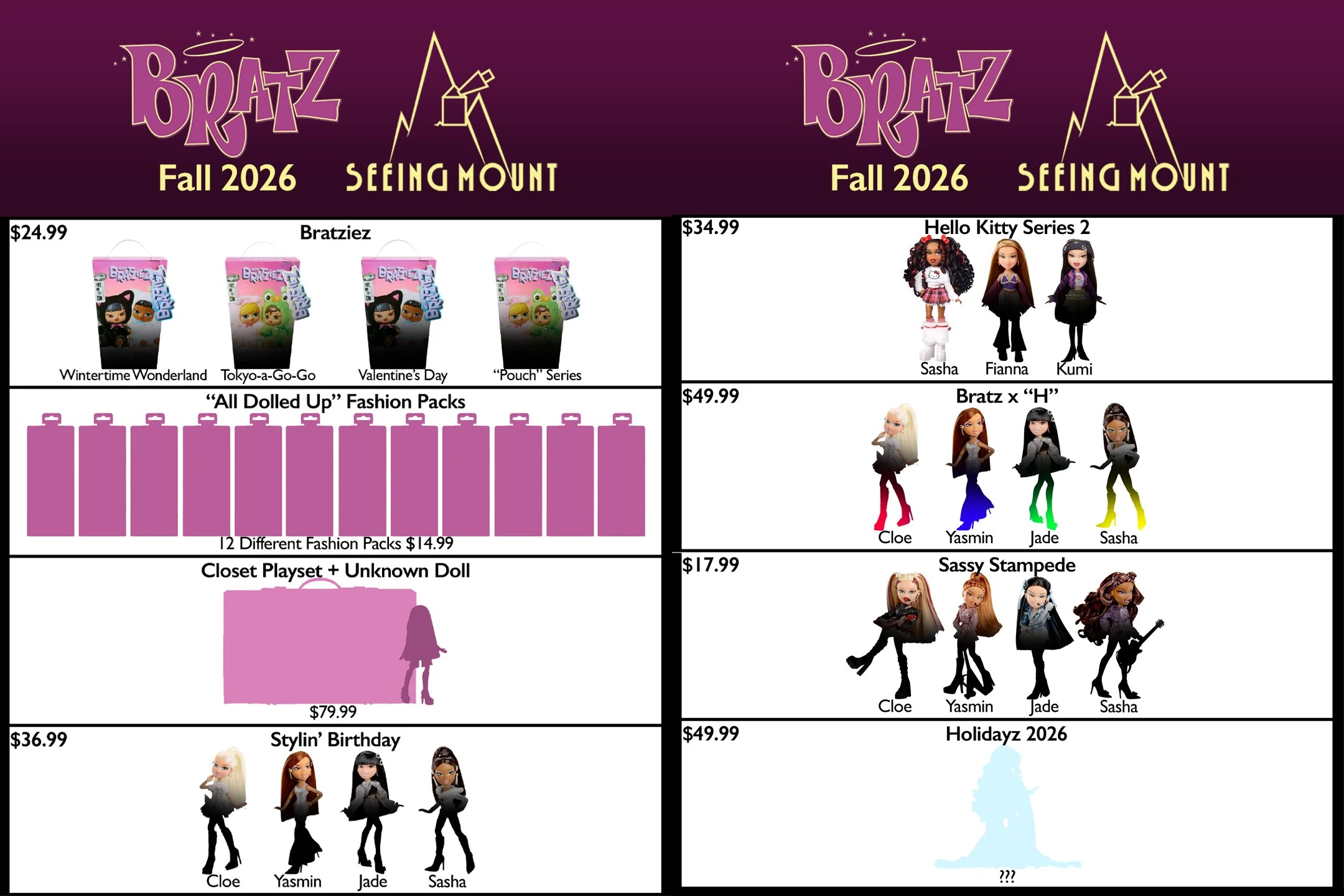 All upcoming doll lines for fall this year. | Fandom