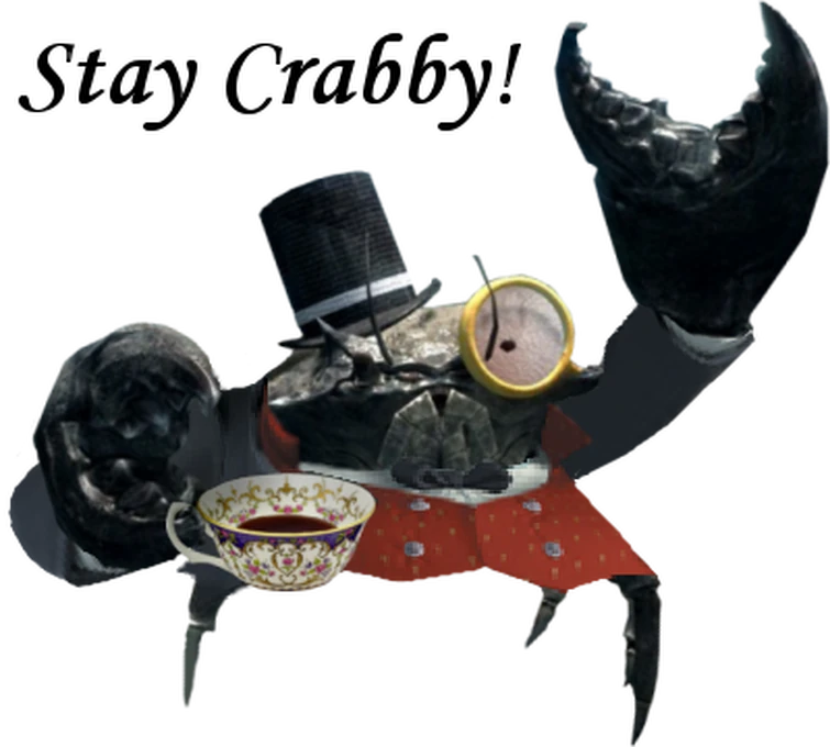 i would put the comeon do something meme but I don't have a image of it.here a fancy crab | Fandom