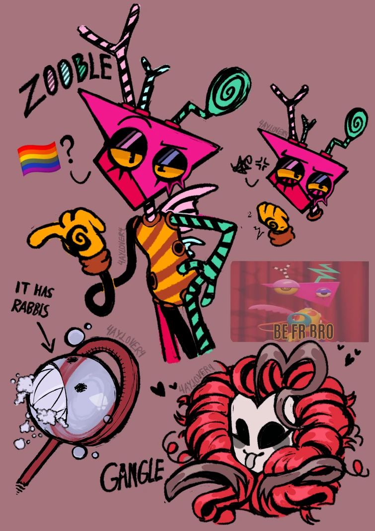 Art I of found of zooble and gangle | Fandom