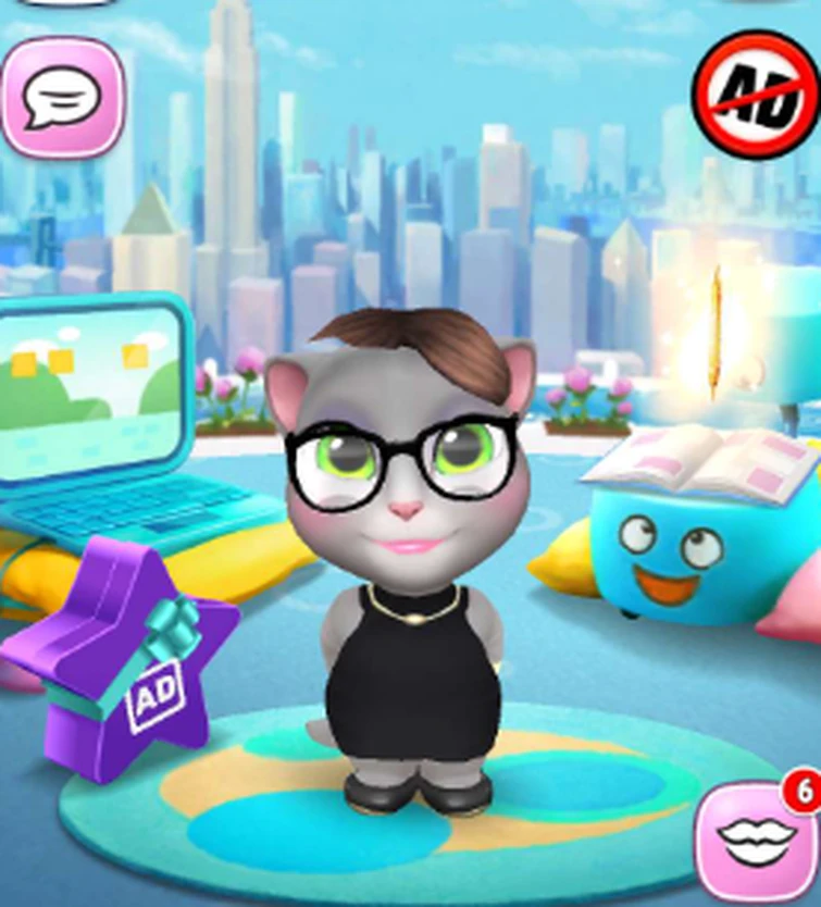 This weird hair glitch in My Talking Angela | Fandom