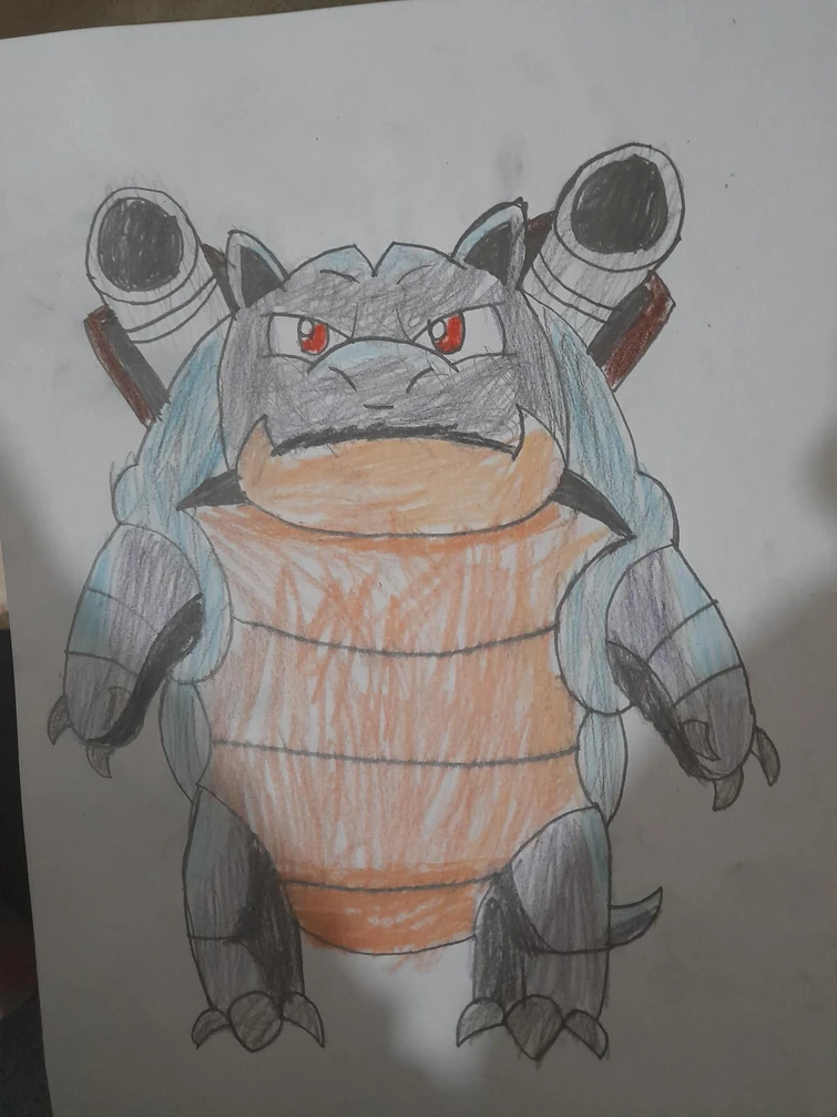 My drawing of Blastoise | Fandom
