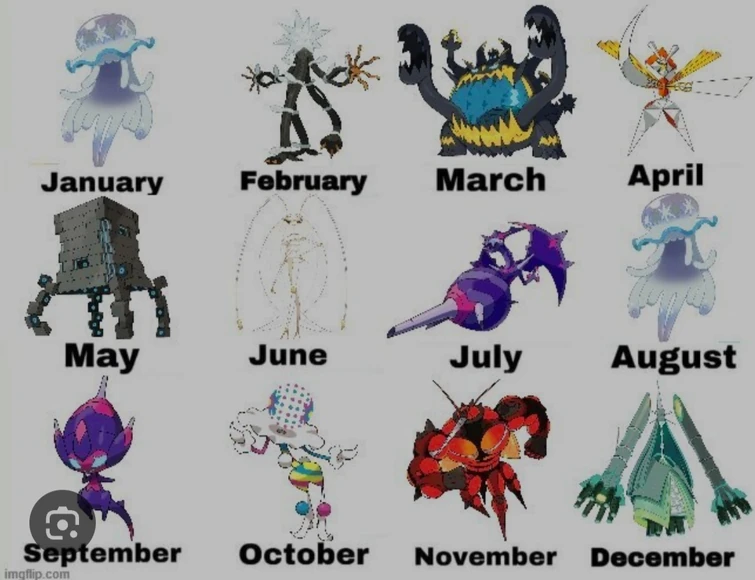Your birth month your ub im celesteela (btw there are 2 nihilego is bc ...