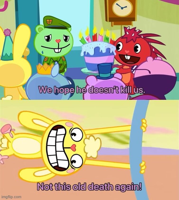 flaky is not the only one who can remember her deaths | Fandom