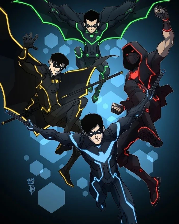 All Robins in four colors | Fandom
