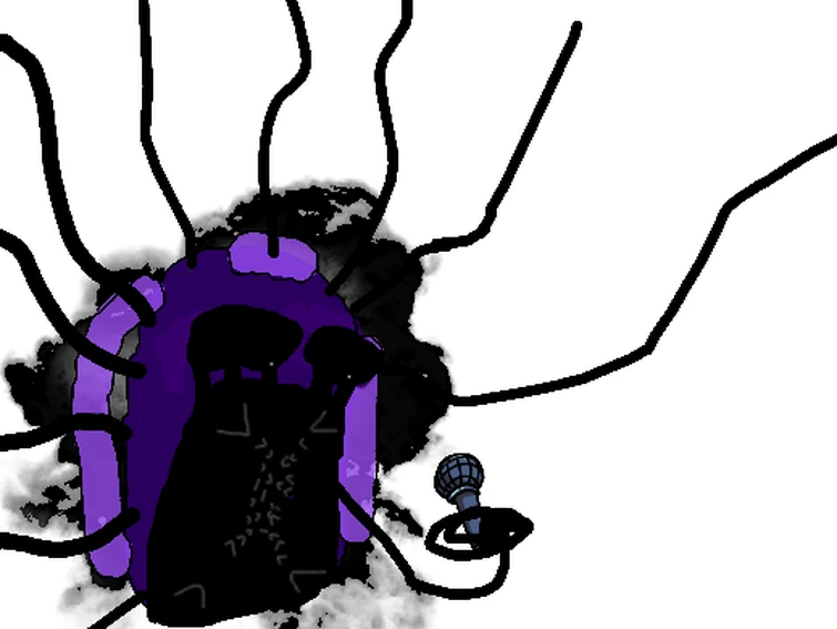 The Whisper FNF concept art with a white background | Fandom