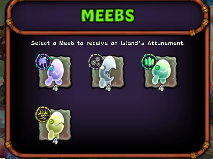 Make sure your Meebs are attuned! | Fandom