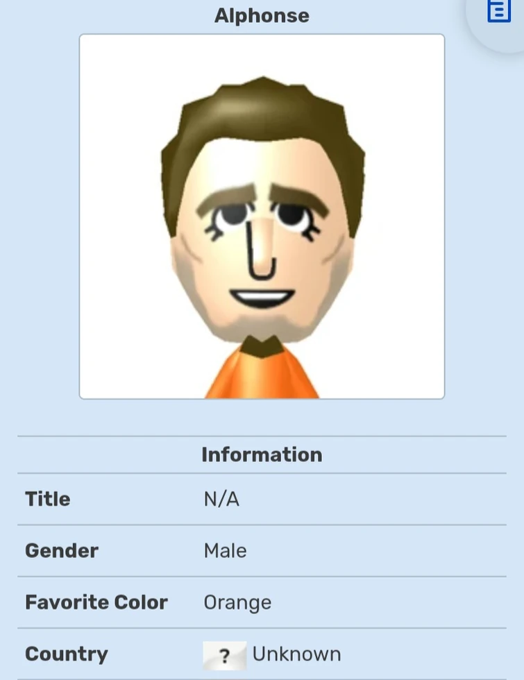 If the Miis were Pokémon Trainers: Alphonse | Fandom
