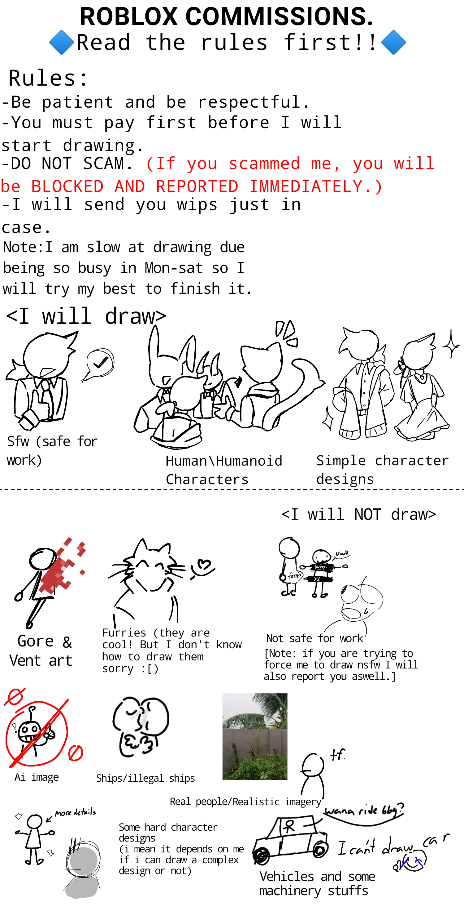 Robux commission sheet | Fandom