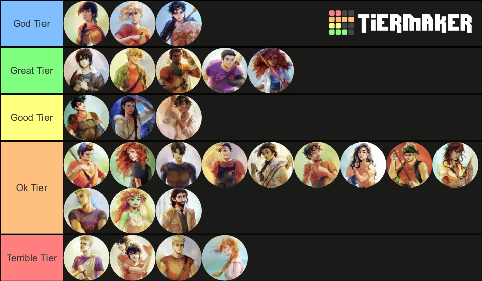 I saw another post about this so i made my own ranking of PJO ...