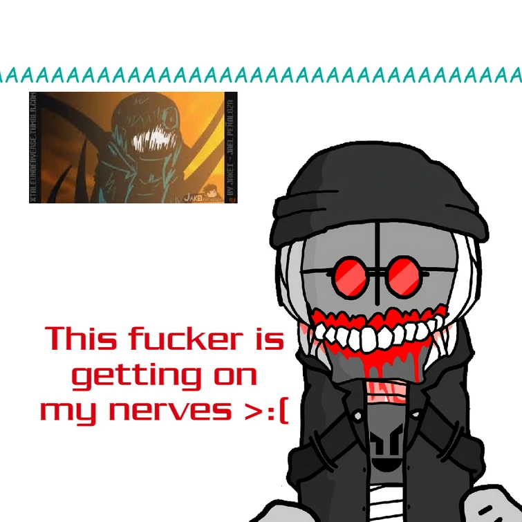 Antipathy Hank has had enough(featuring Nightmare Sans, art by ...