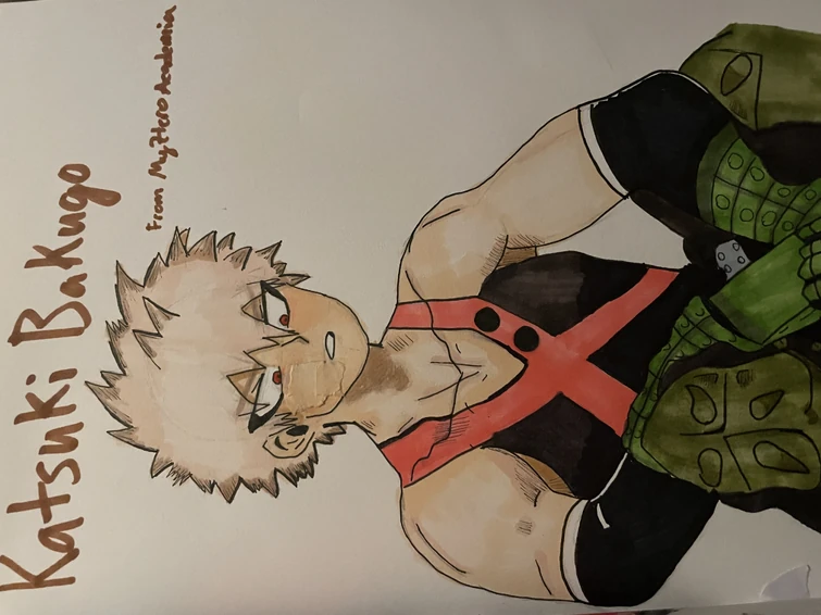 Katsuki Baku go that I drew (I used a reference and I’m doing kirishima ...