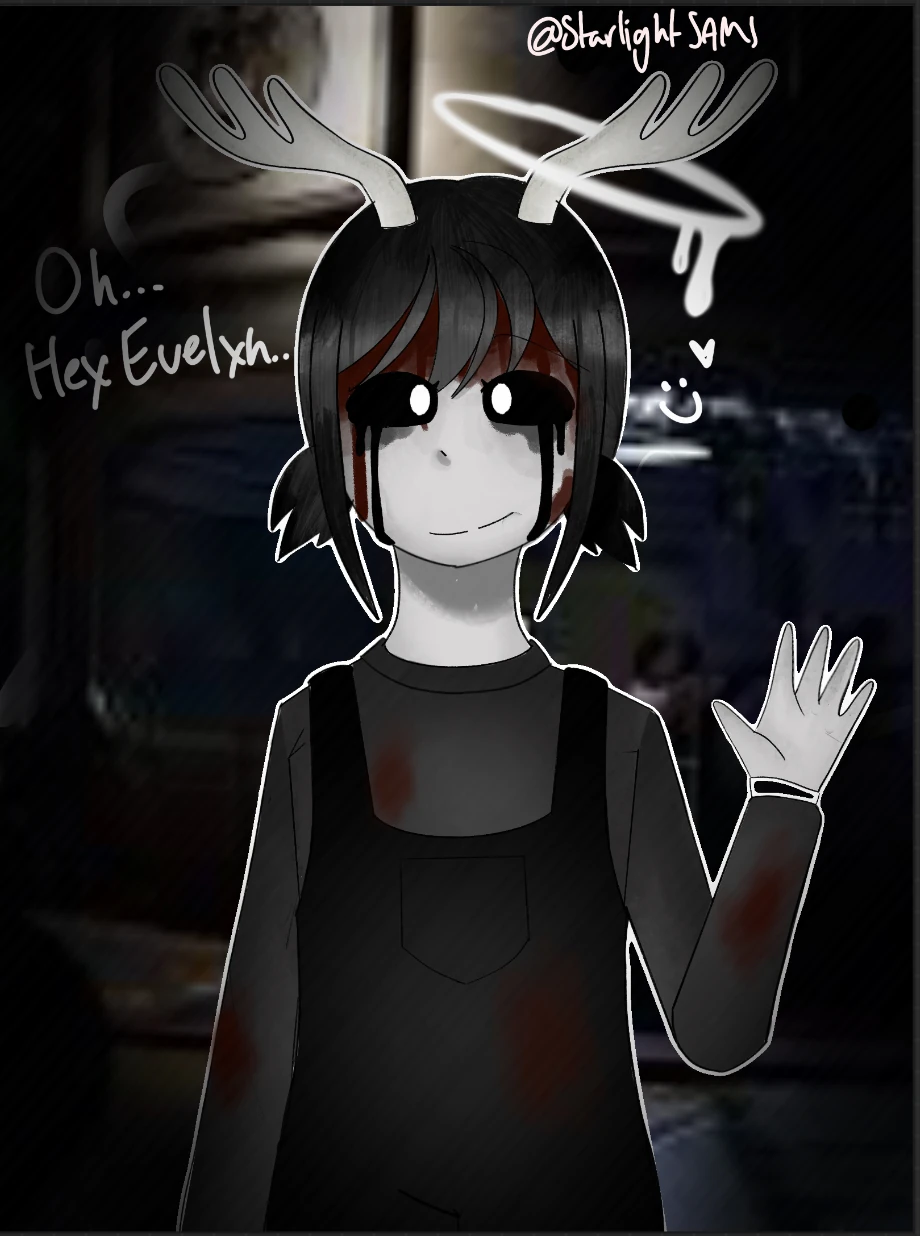 Evelyn drawing :) (TW: BLOOD/GORE) | Fandom