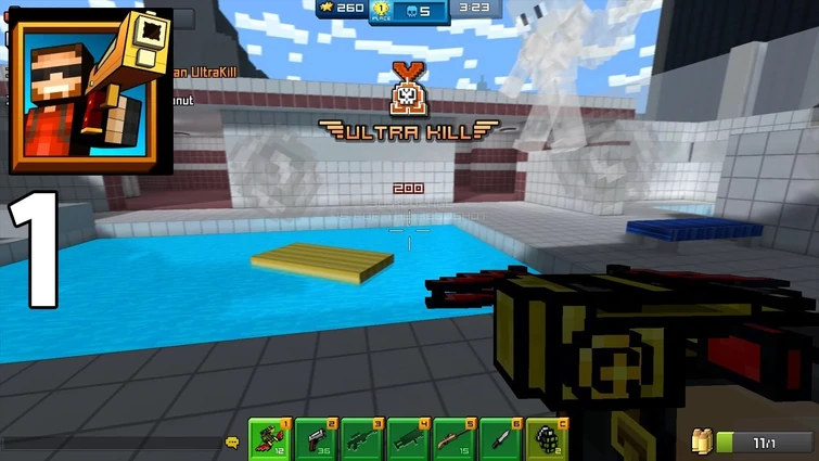 Pixel Gun World - Gameplay Walkthrough Part 1 (PC) Shuriken Minigun ...