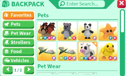 Trading adopt me for aj classic (includes nfr bat dragon, nfr cow etc ...