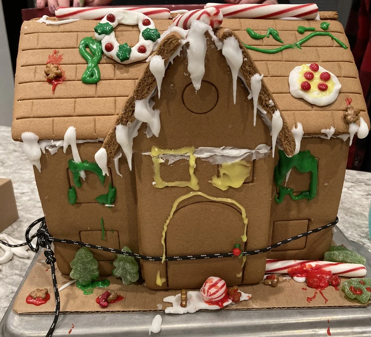 My cousin and I made a gingerbread house | Fandom