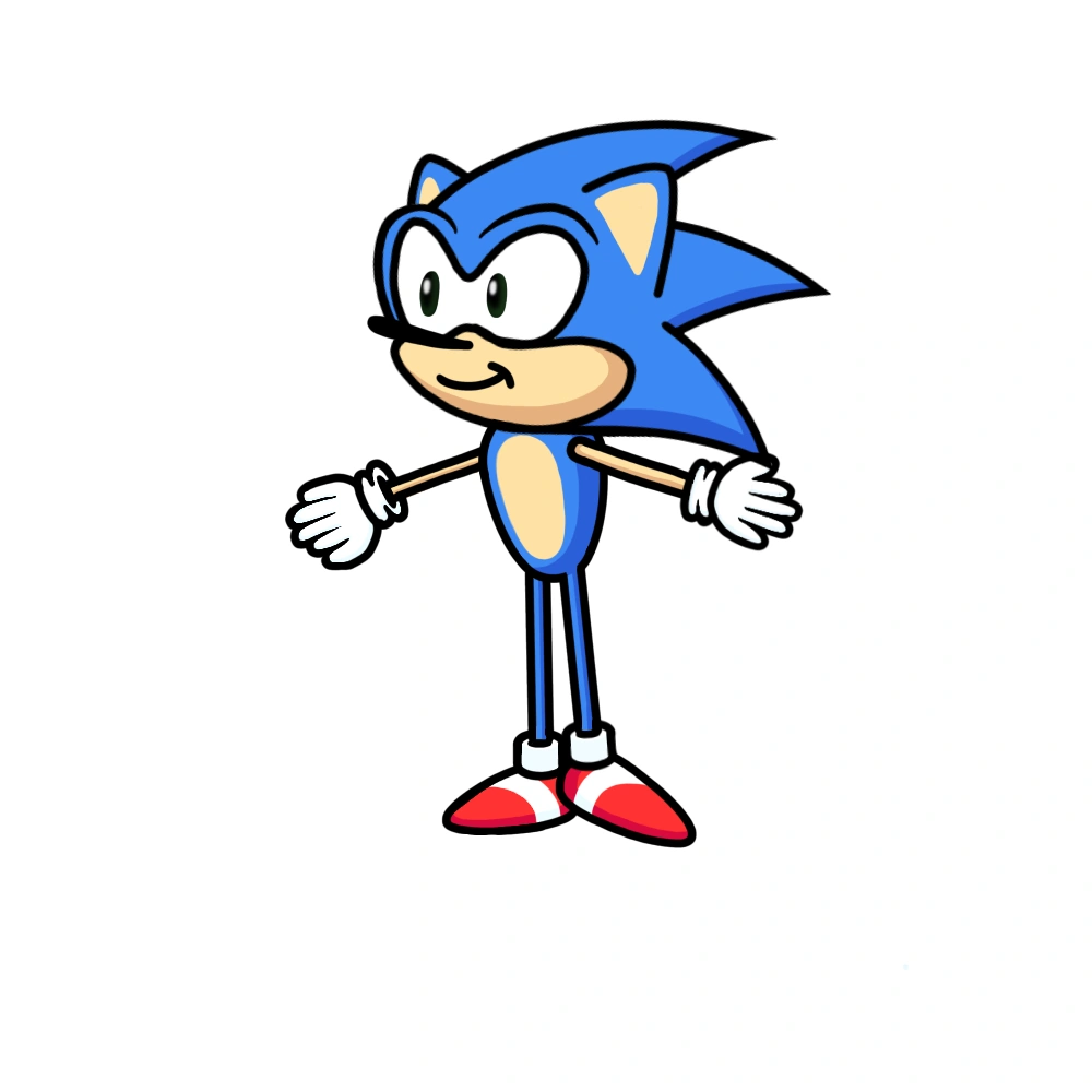 I drew Sonic without any reference again | Fandom