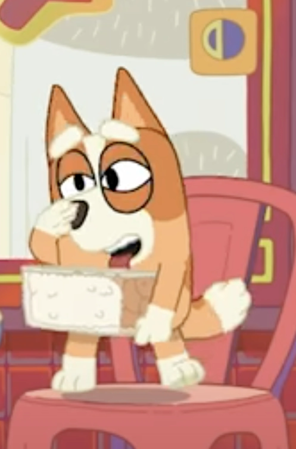 I randomly paused Bluey episodes and here's what images I came across ...