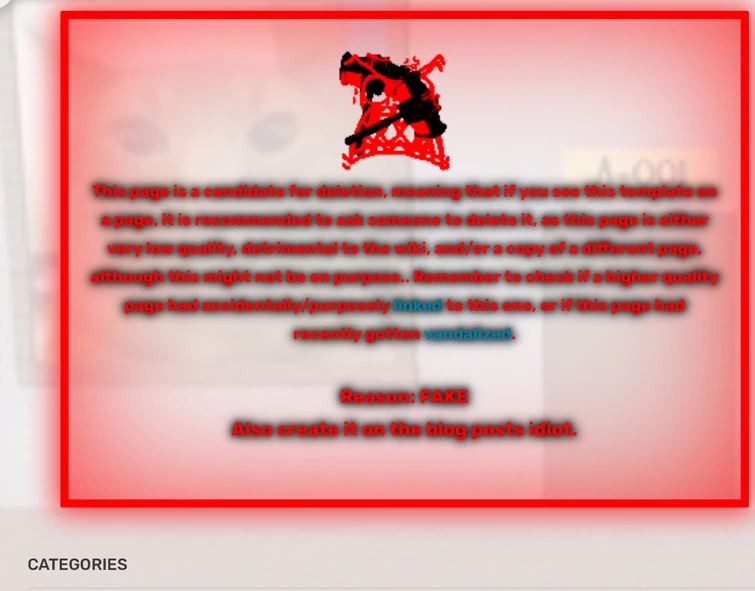Vandalism page | Fandom