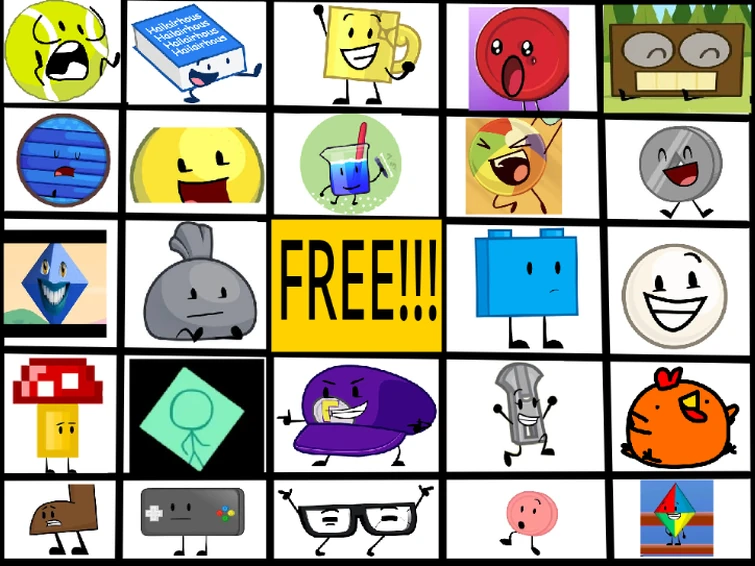 My Object Show favorite characters Bingo. Try to get 5 in a row! | Fandom