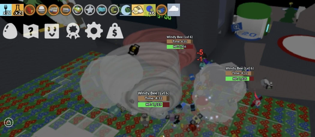 3 windy bees stacked in 1 field. (They all spawned there) | Fandom