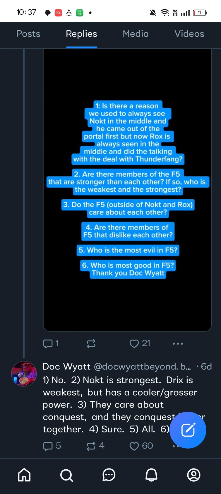 Doc Wyatt answered some questions | Fandom