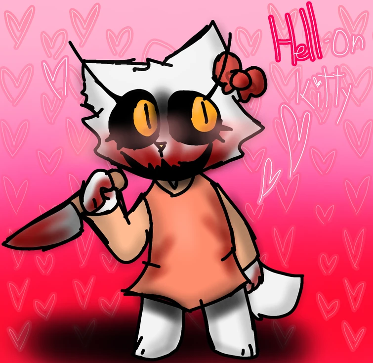 alright enough of omfg mod fanart heres a h3ll on kitty drawing | Fandom