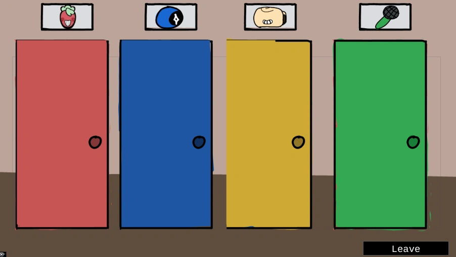 "Lets all have our icons be our faces and not tell Vee!!!" Ahh doors ...